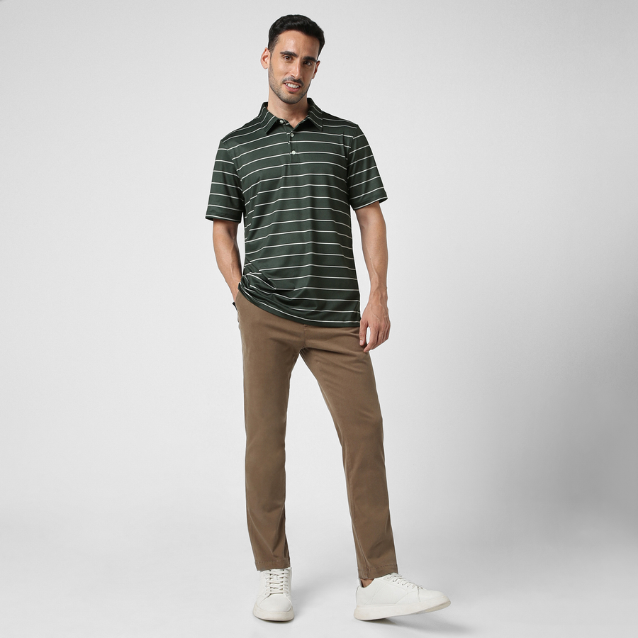 Men's Performance Stripe Polo | Bearbottom