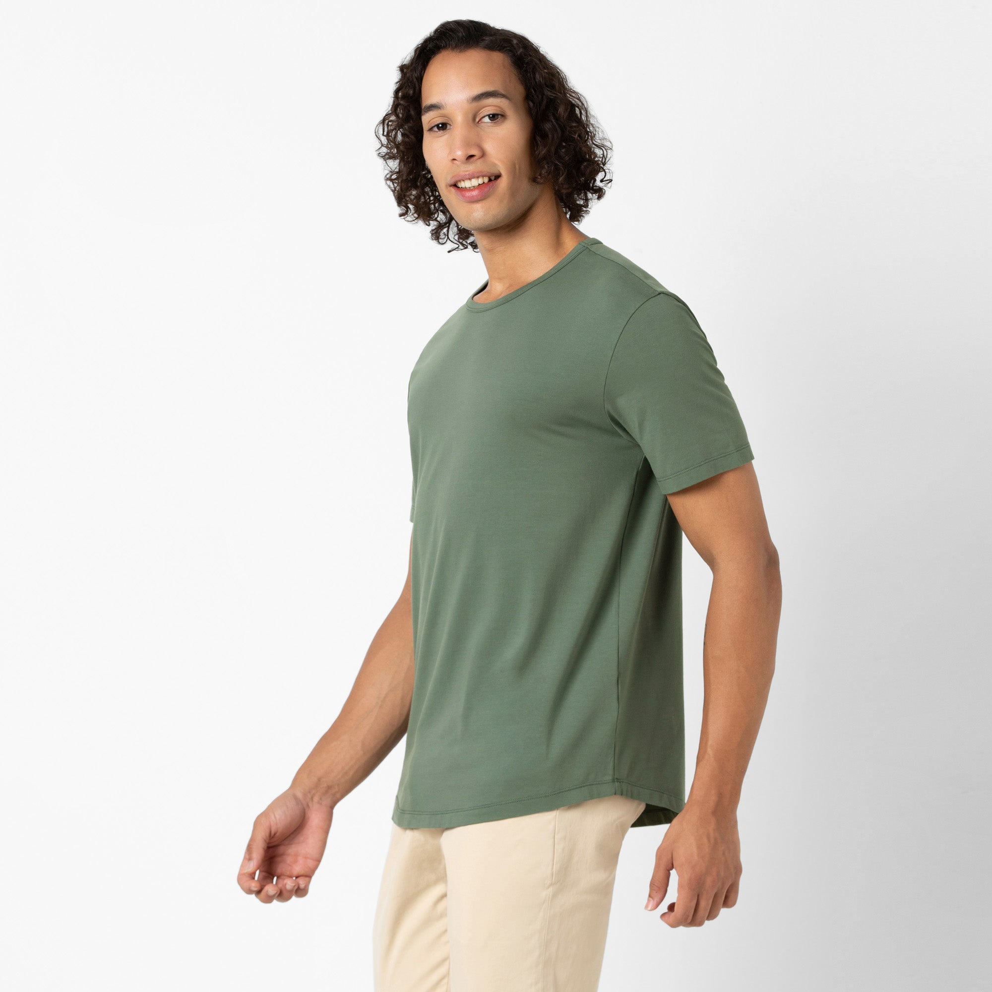 Men's Supima Curved Tee | Bearbottom